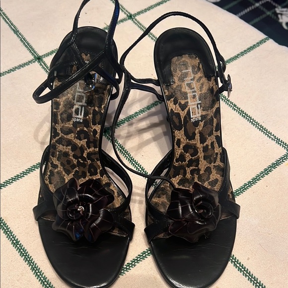 Moda International | Shoes | Mods New Elegant Black Strappy Sandals ...